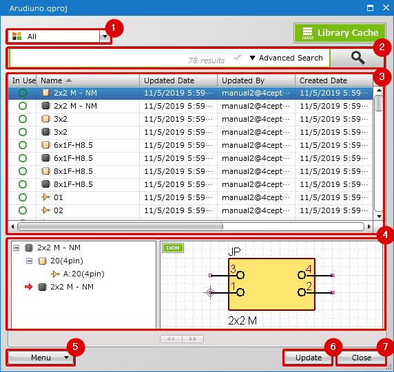Quadcept - Library Cache
